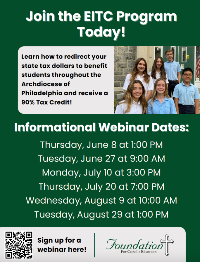 EITC Program | Our Lady of Good Counsel Catholic School | Southampton, PA